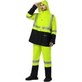 Rain Suits for Men Women Waterproof Rain Gear Jacket with Bib Pants ...