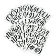 12 Pack: Black Hand Letter Alphabet Stickers by Recollections ...