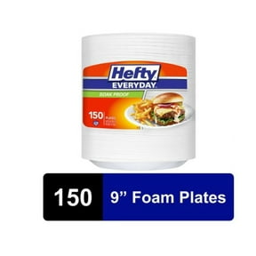 Hefty Supreme Foam Disposable Lunch Plates, 8 7/8", 250 Ct. - Walmart.com