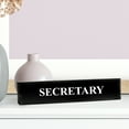 Secretary 2" x 8" Black Acrylic - Office Desk Accessories D?cor ...
