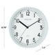 Mainstays Basic Indoor 8.78" Gray Analog Round Modern Wall Clock ...