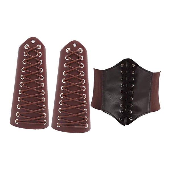 Waist Belt Arm Gauntlets Corset Knight Armband Medieval Style Wide Belt ...