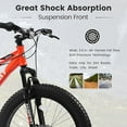 Ecarpat 24 inch Fat Tire Mountain Bike for Adults, 21-Speed with Disc ...