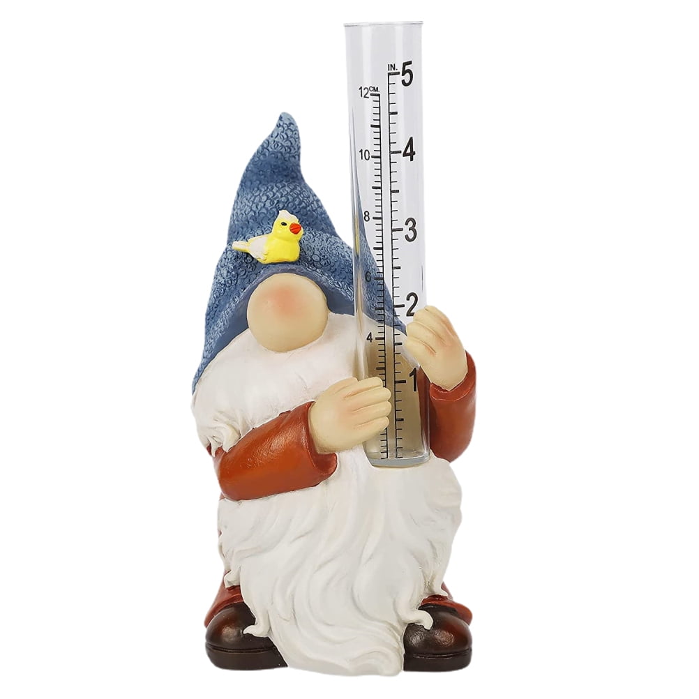 Valatala Goblin Rain Gauge Resin Garden Statue Goblin Sculpture Water ...