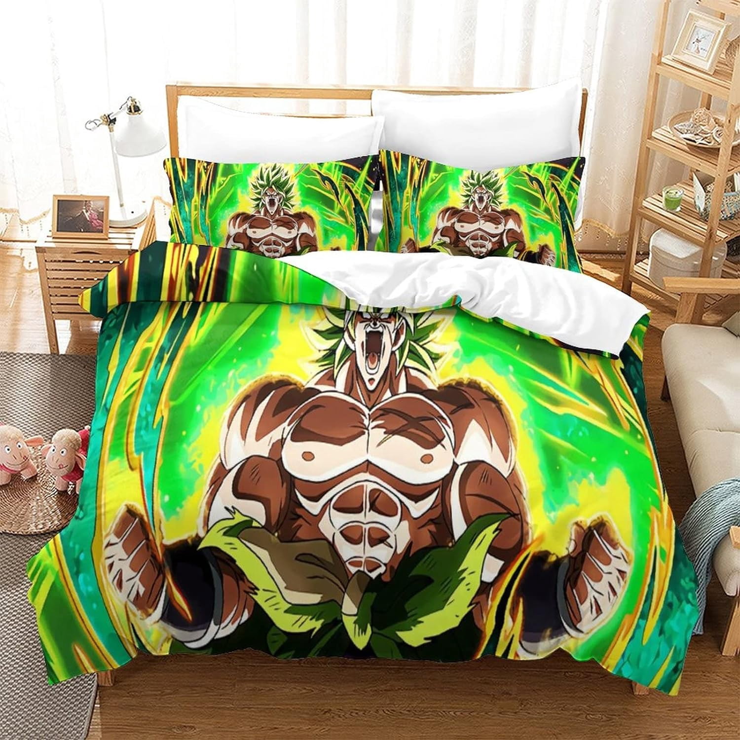 Goku Saiyan 3D Print Duvet Cover Bedding Sets Quilt Bed Covers with ...