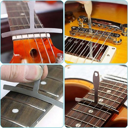 9Pcs Understring Radius Gauge 32 Sheets Feeler Dual Marked Guitar Gauge ...
