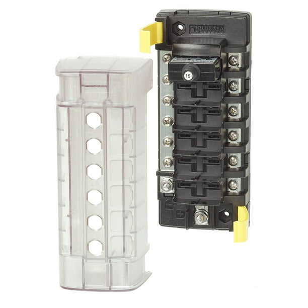 Blue Sea Systems 5052 ST CLB 6-Position Circuit Breaker Block with ...