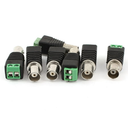 7pcs CAT5 Cat6 UTP to Coaxial BNC Female Video Balun Adapter for CCTV ...