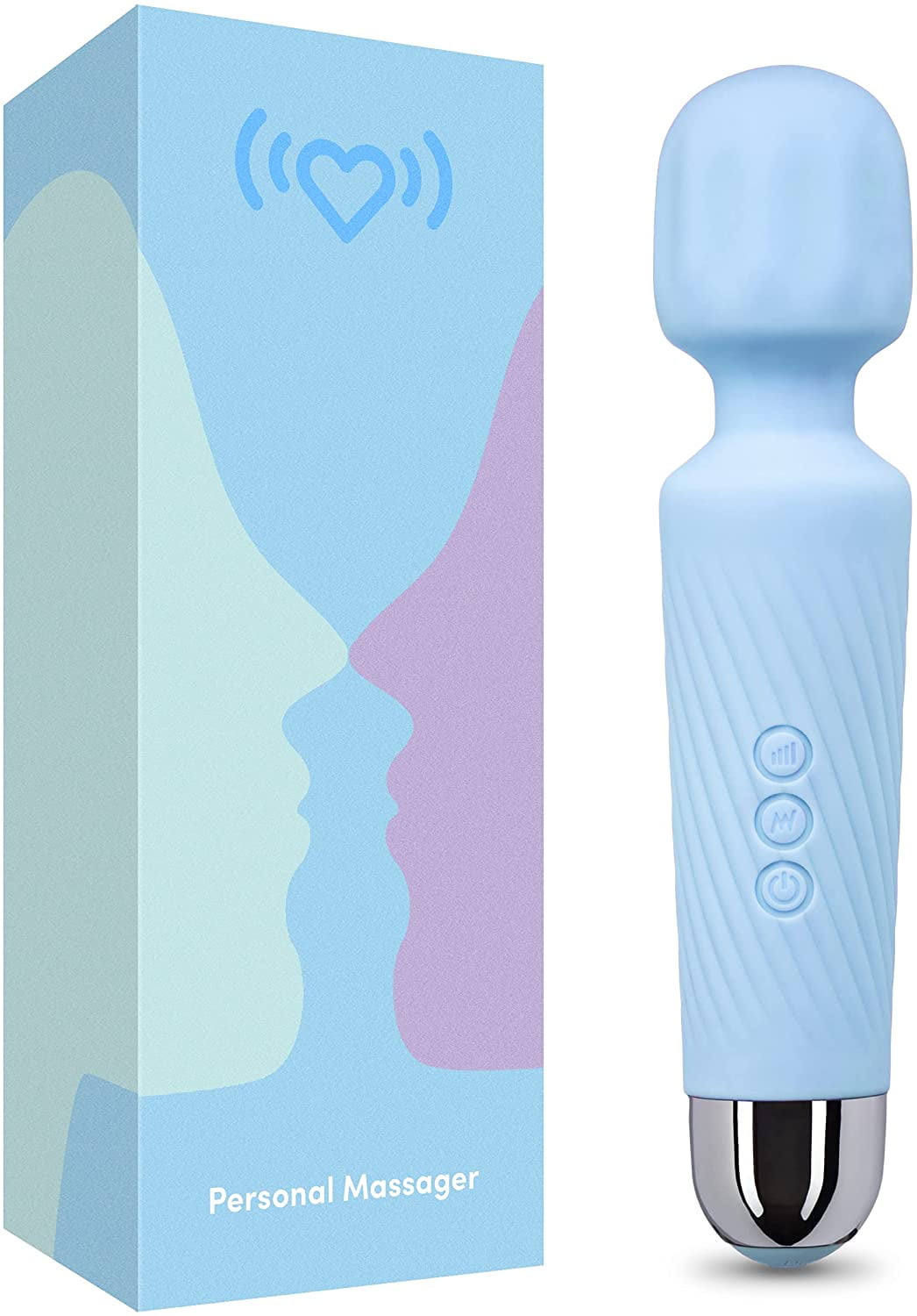 Rechargeable Personal Massager Quiet And Waterproof 20 Patterns And 8 5190