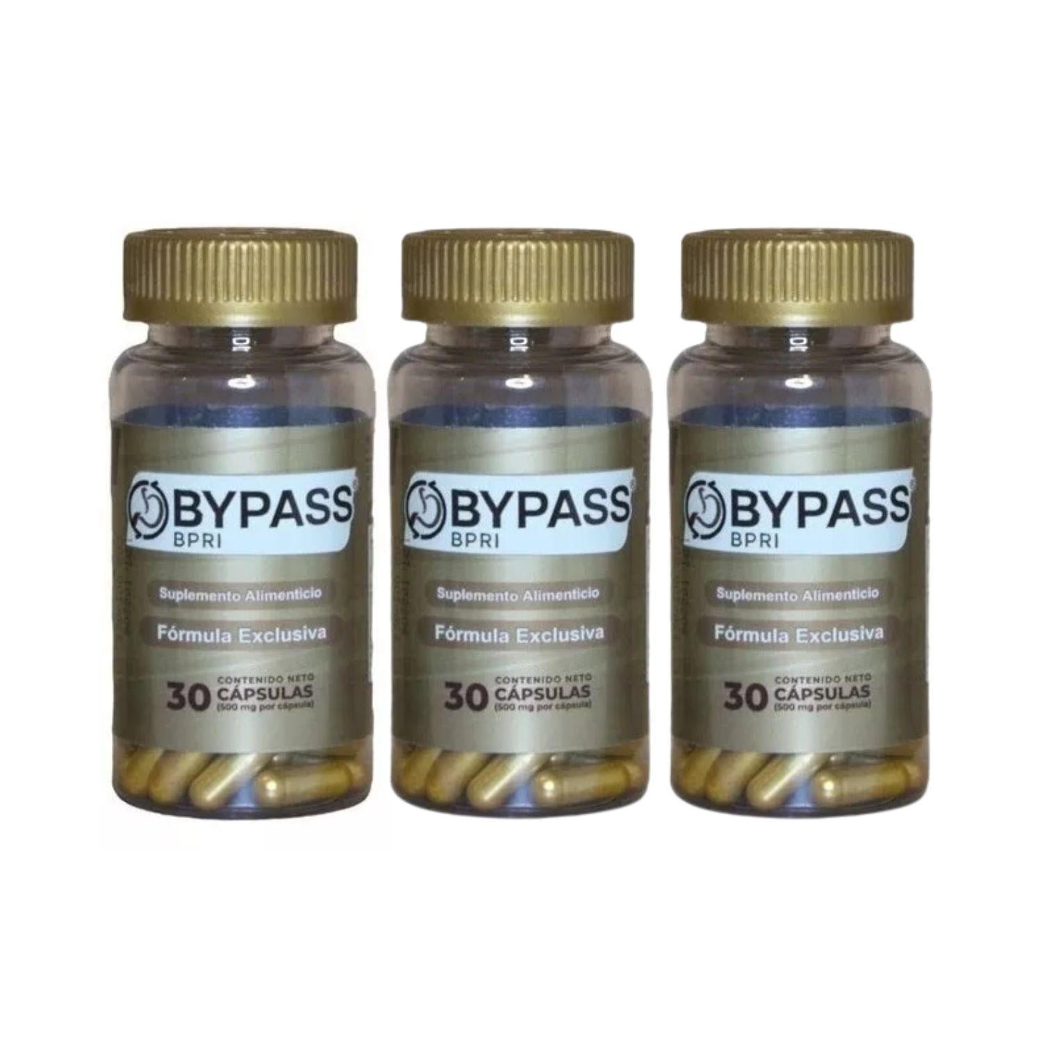 BYPASS BPRI 30 Cap Inhibidor De Apetito 100% Natural Pack 3 amarillo | Bodega Aurrera en línea