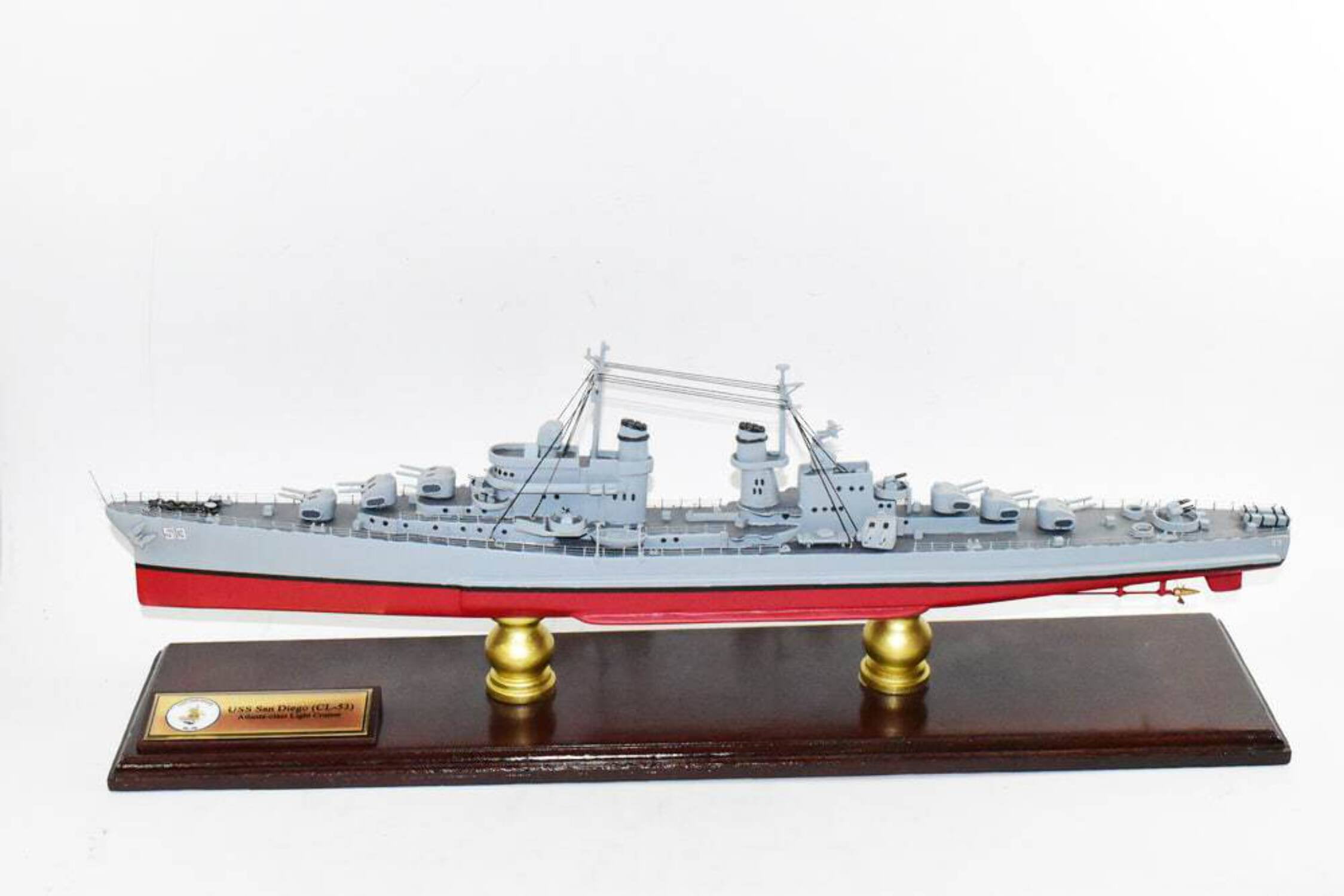 USS San Diego (CL-53) Model Ship, Atlanta-class Light Cruiser, 24 ...