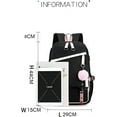 Kuromi Backpack Anime Backpack for Teen Elementary Primary Middle High ...