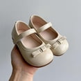 BXJX Girls Dress Shoes, Flat Heel Ankle Strap Slip-Resistant Cute Kids ...