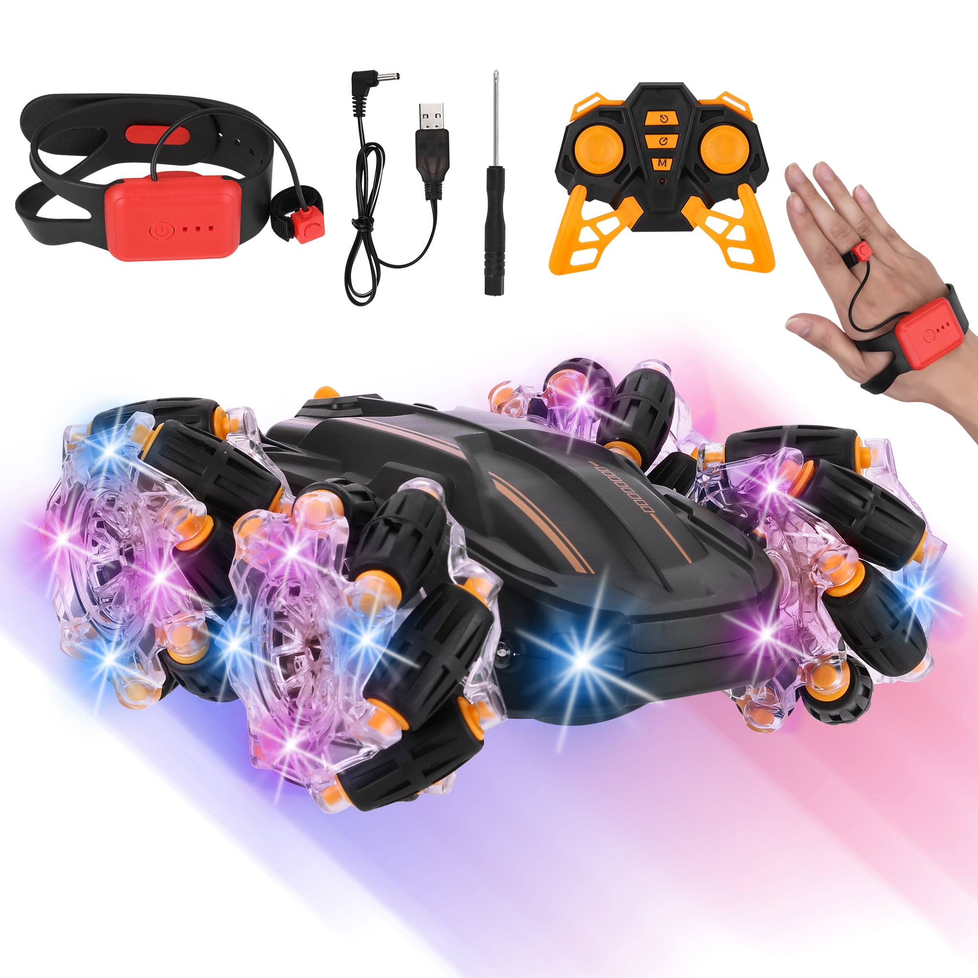 SHCKE RC Car for Kids 360° Flips Double Sided RC Stunt Car Remote ...