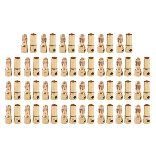 RC Connector Plug Set, Brass Electrical Conductivity Banana Connectors ...