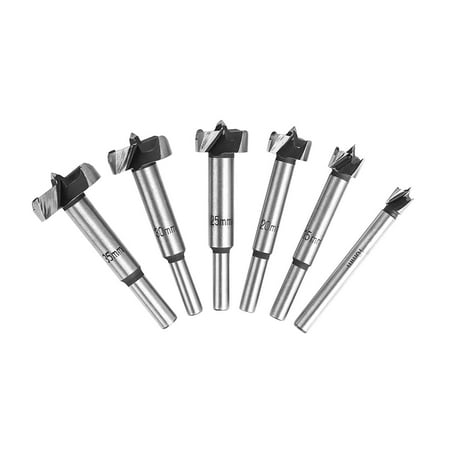 Wood Drill Bits, 6 PCS (10/15/20/25/30/35mm) Carbide Wood Countersink ...