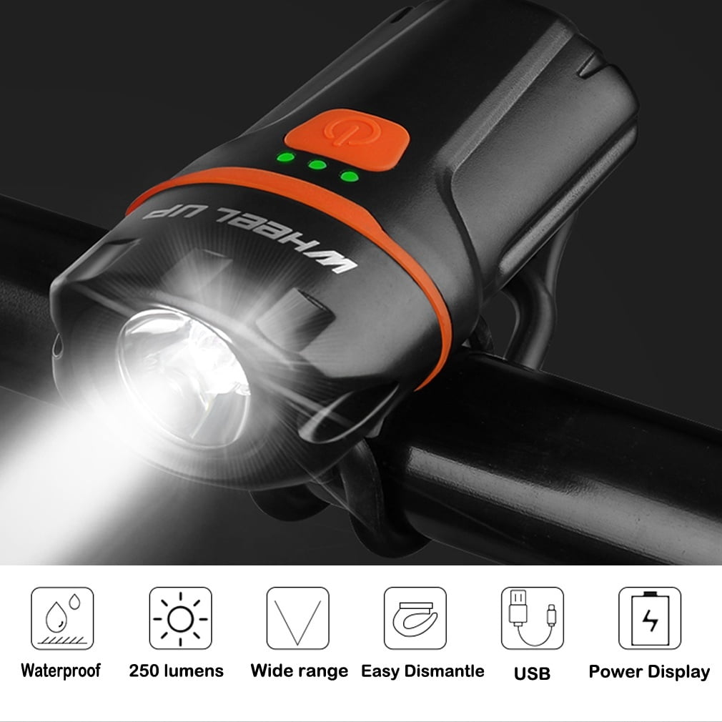 Bike Lights, LED Bike Light Set, USB Rechargeable Bike Light Set, IPX3 ...