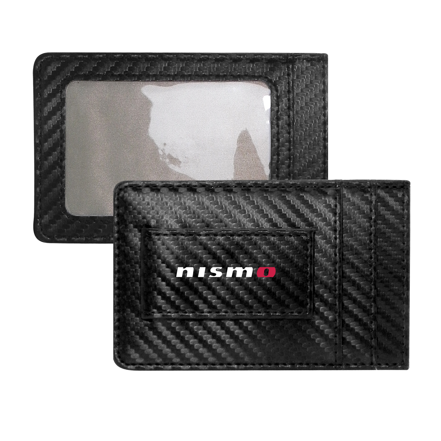 Nissan NISMO Slim Black Carbon Fiber RFID Block Card Holder Wallet ...
