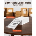 4"x6" Direct Thermal Shipping Labels, Durable Waterproof, Oil-Proof ...