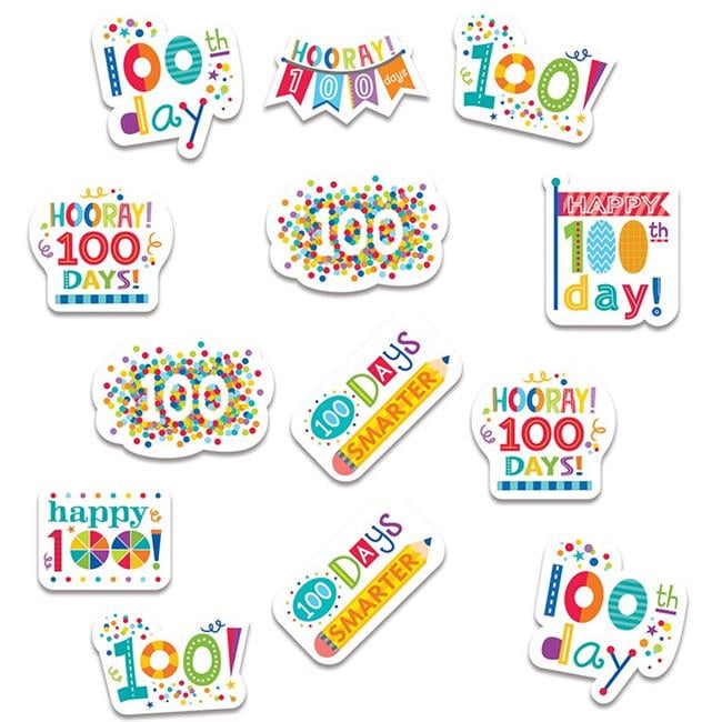 Creative Teaching Press CTP2111-6 Happy 100th Day Reward Stickers ...