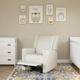 Baby Relax Robyn 2-in-1 Nursery Rocker Recliner, White Linen - Walmart.com