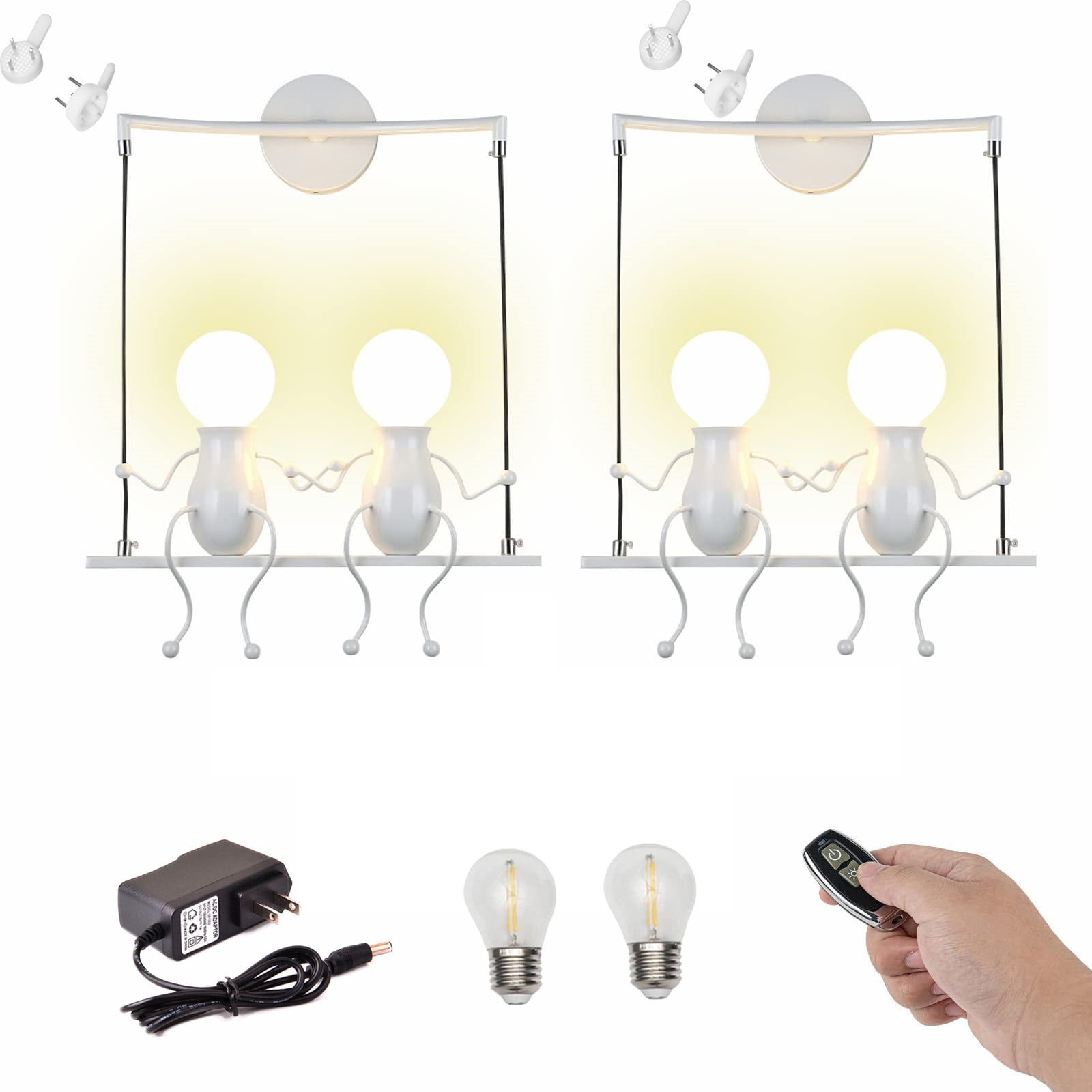 FSLiving Low-Volt Safe LED Remote Control Cordless Rechargeable Battery ...