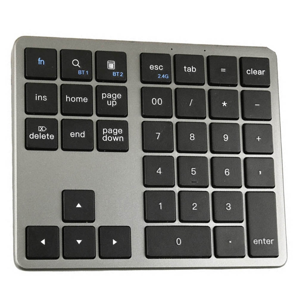 [Negro Gris] Teclado Numérico 2.4G Teclado Numérico Inalámbrico ...