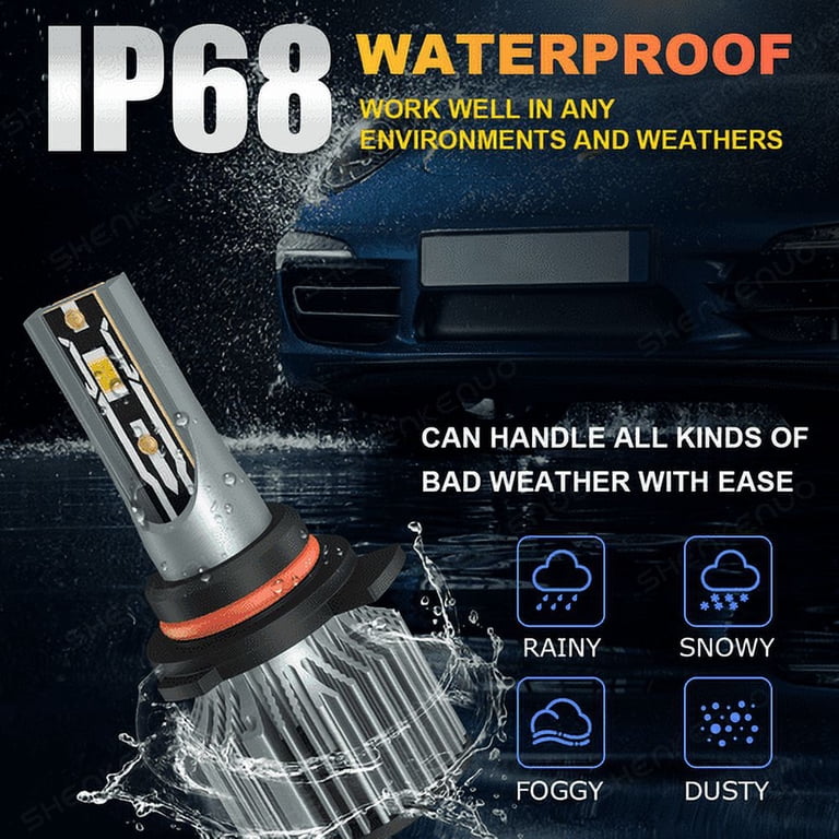 Low Beam HB4 9006 Car & Truck Xenon Bulbs 9006 LED Headlights Kit Combo ...
