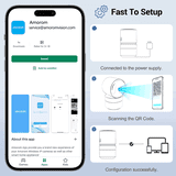 Amorom Wireless Indoor Camera, 360¬∞ Home Monitor, Phone Connect, Night ...