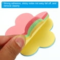 Uxcell 2.7" x 2.7" Flower Shape Sticky Notes, Cute Self-Stick Memo Pads ...