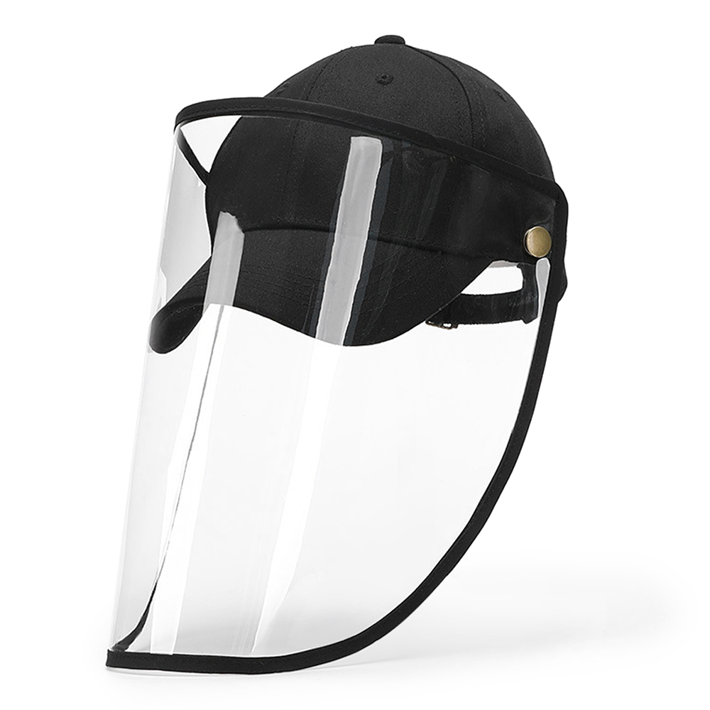 Protective Cap with Removable Rotatable Transparent Face Shield Cover ...