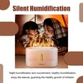Luniquz Colorful Flame Air Diffuser,Humidifier,Portable-Noiseless Aroma ...