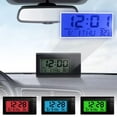 Mini Digital 2-in-1 Car Dashboard Clock with Thermometer and Jumbo LCD ...