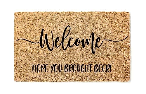 Welcome Hope You Brought Beer! Coir Doormat - Walmart.com