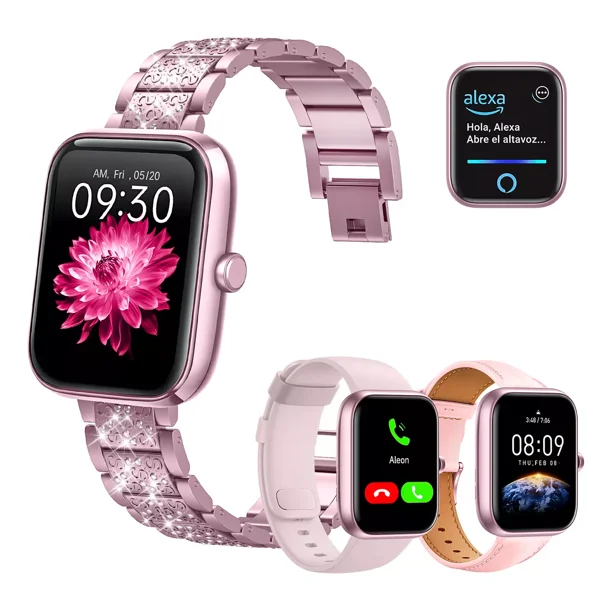 Smartwatch Reloj Inteligente Mujer Bluetooth Llamadas Alexa | Walmart ...