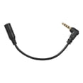 Rupoun 3.5mm TRS Female to TRRS Male Right Angled Microphone Adapter ...