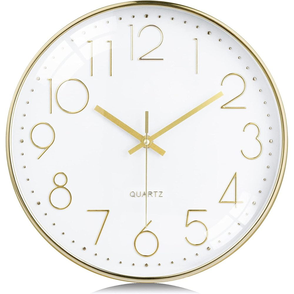 3D Digits Silent Wall Clock, Modern Wall Clock, Wall Clock Without ...