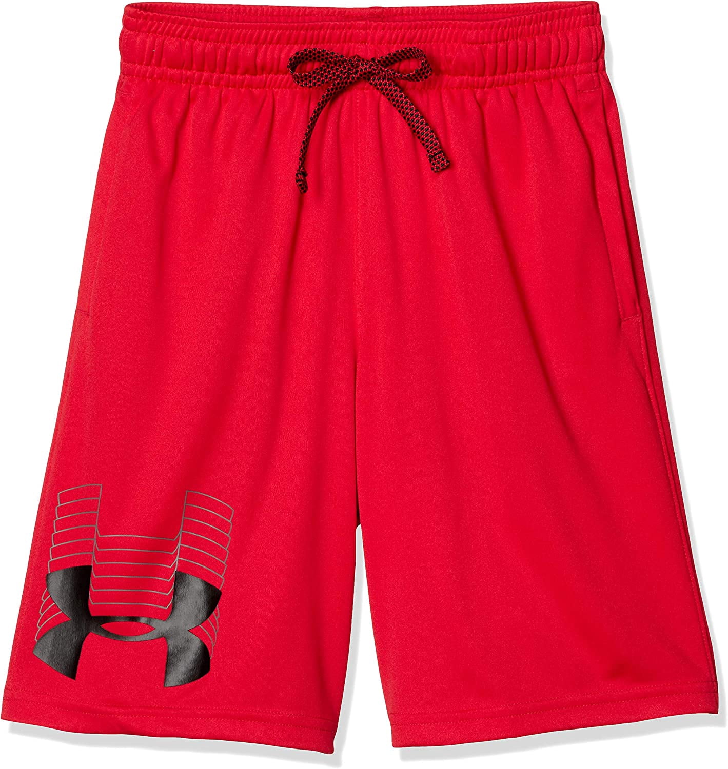 Under Armour Boys' Prototype Logo Shorts Red (600)/Black Large ...