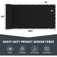 Chain Link Fence Privacy Screen 6x50FT, 90% Outdoor Cover with Brass ...