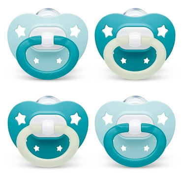 NUK Airflow Glow-in-the-Dark Pacifiers, 6-18 Months, 2-Pack - Walmart.com
