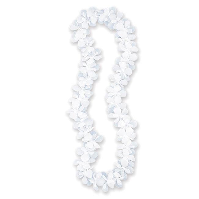 Blinkee A6010 Hawaiian Flower Lei Necklace, White - Walmart.com