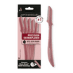 Nylea 6-Pack Women's Eyebrow Razor Trimmer | Extra Precision | Peach ...