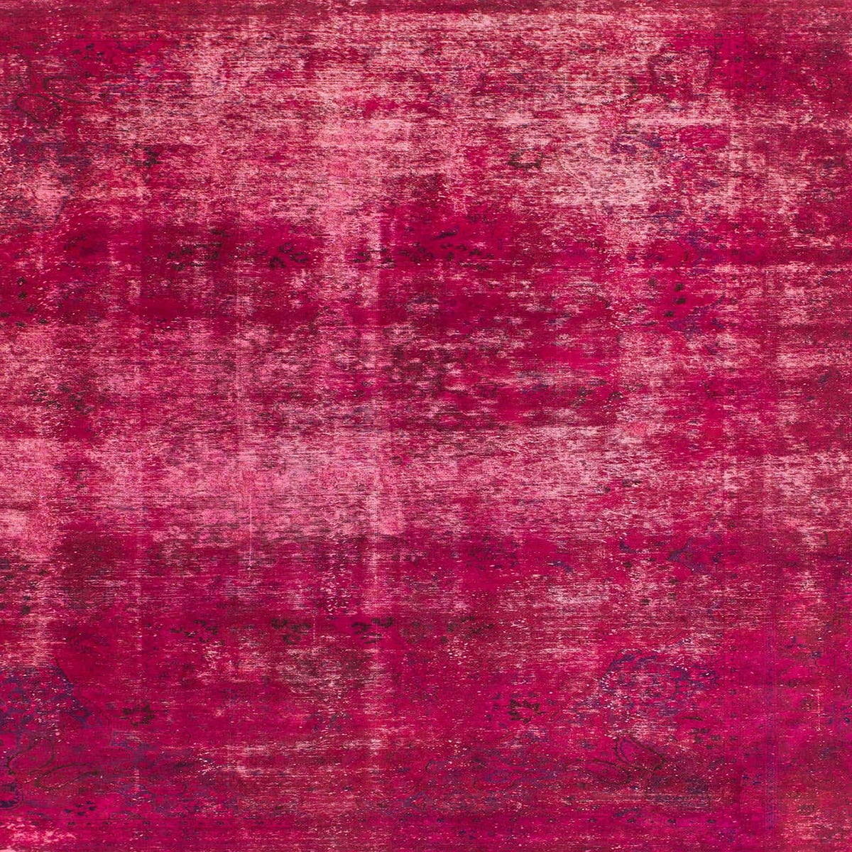 Ahgly Company Indoor Square Abstract Hot Deep Pink Abstract Area Rugs ...