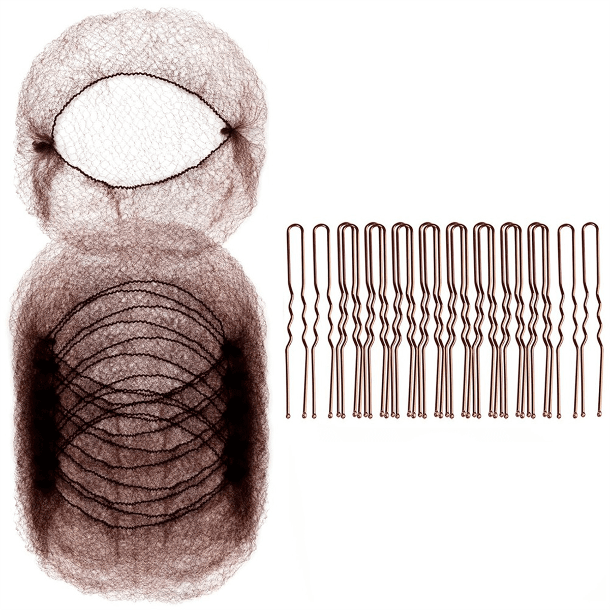 Click here for Unbranded 50pcs Mesh Hair Nets And 100pcs U Shaped... prices