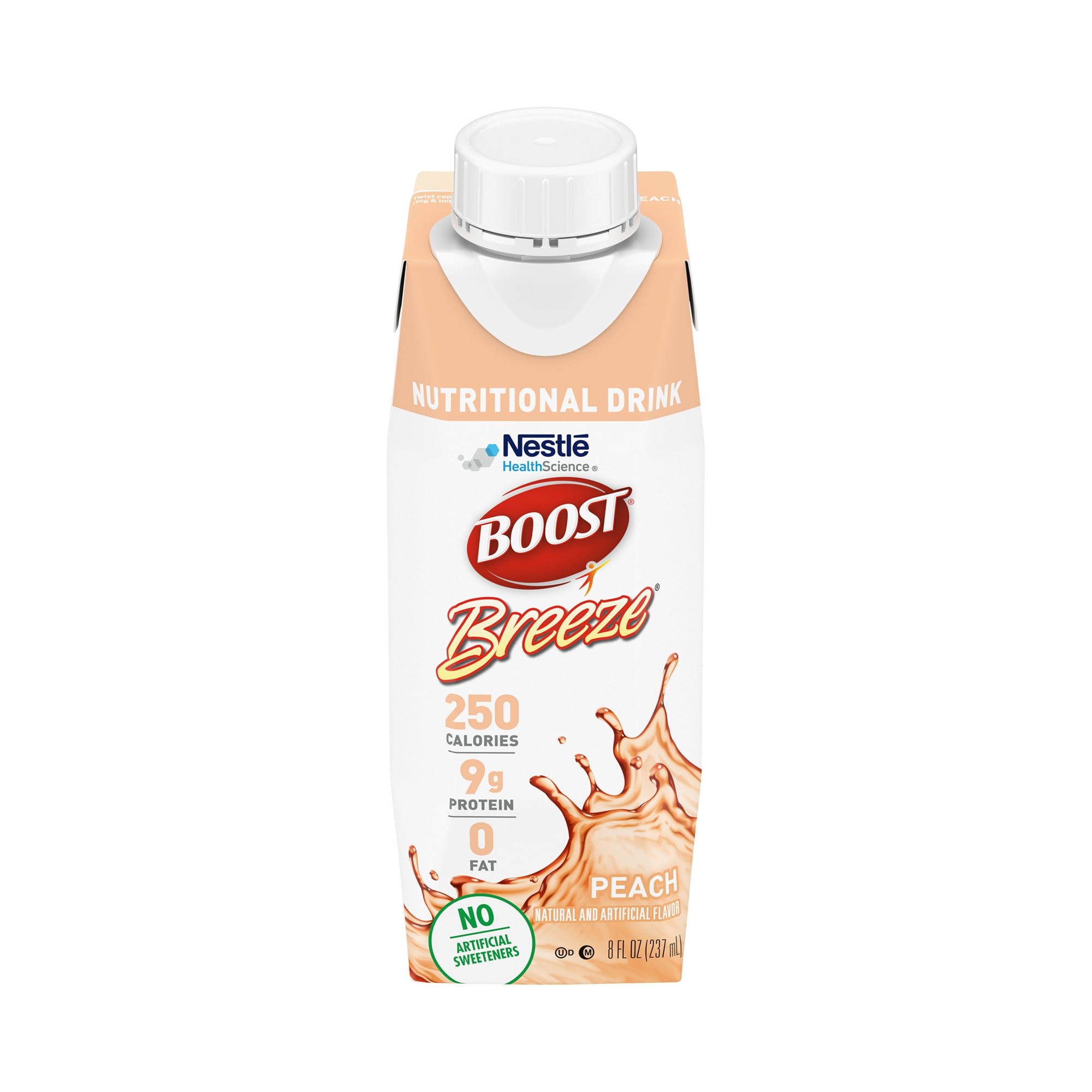 Nestle Boost Breeze Nutritional Drink Peach 8 oz Carton 24 Ct - Walmart.com