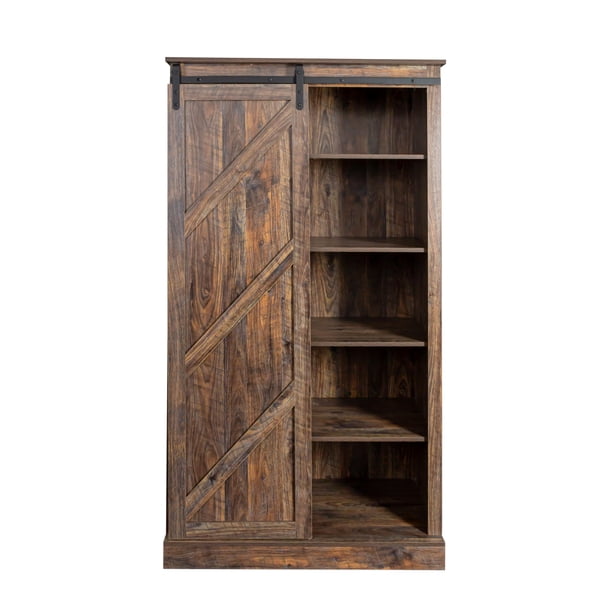 Rustic Tall Storage Cabinet