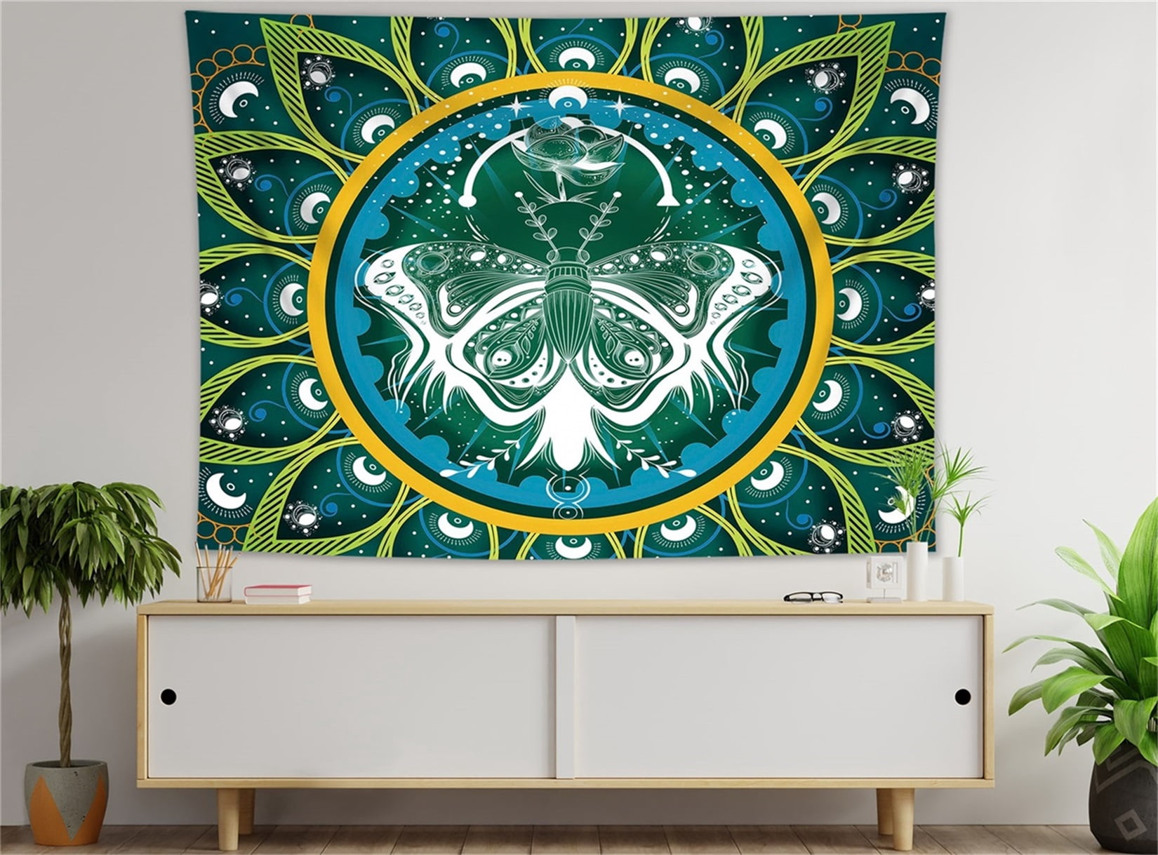 HVEST Butterfly Tapestry Wall Hanging for Bedroom, Boho Butterfly Room ...