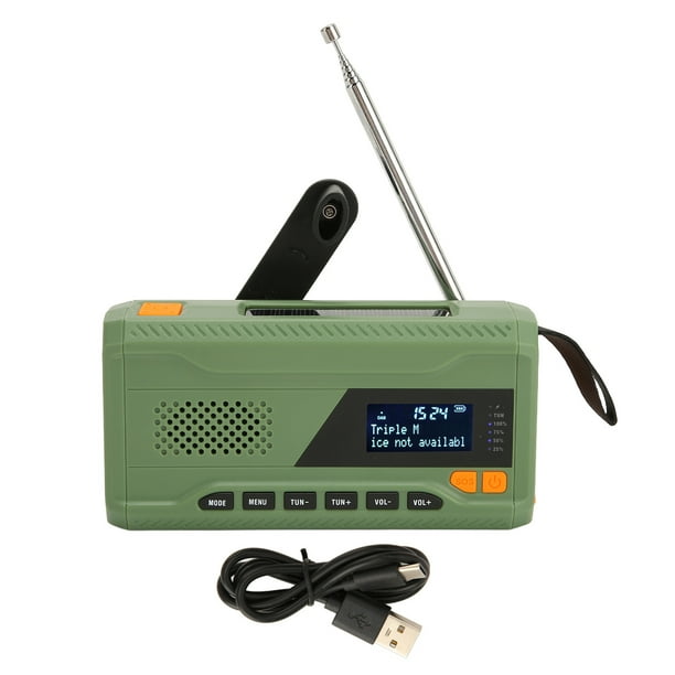 Radio solar de manivela, Radio solar de manivela Radio meteorológica ...