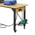 Dextrus Portable Workbench with Power Outlets, Adjustable Height ...