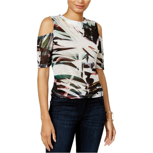 Bar III - Bar Iii Womens Printed Knit Blouse - Walmart.com - Walmart.com